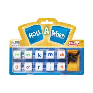 junior learning roll a word develop spelling and word formation dice, multi