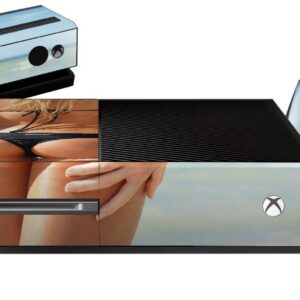 Kayla Delancey Black Bikini 7 - Holiday Bundle WraptorSkinz Decal Style Vinyl Skin Wrap Compatible with Xbox One Original Console, Kinect and 2 Controllers (Gaming System NOT Included)