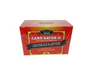 card saver 200 cardboard gold 2 semi-rigid card holders