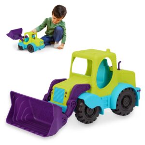 b. toys- 18” sand truck- water play- excavator toy truck for toddlers - loadie loader 18 months + beach toys/sand toys