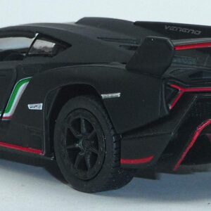 KiNSMART Lamborghini Veneno 1/36 Diecast Metal Toy Model (Black, MATT)