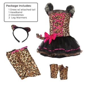 Amscan Precious Leopard Costume For Toddlers (3-4) - Colorful & Fun Animal-Themed Dress-Up, Perfect For Halloween, Costume Parties & More - 1 Set