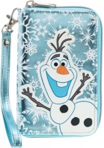 disney frozen womens' olaf small zip wallet