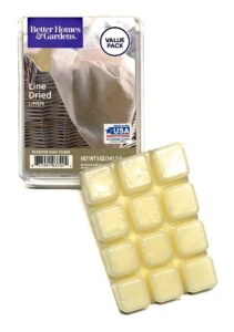 better homes and gardens line dried linen wax cubes, 5 oz