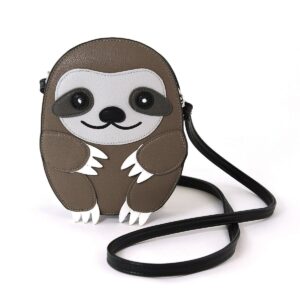 sleepyville critters baby sloth shoulder crossbody bag