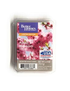 better homes and gardens apple blossom freesia wax cubes, 2.5 oz