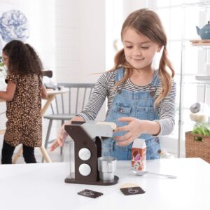 KidKraft Children's Espresso Coffee Set - Role Play Toys for The Kitchen, Play Kitchen Accessories, Gift for Ages 3+