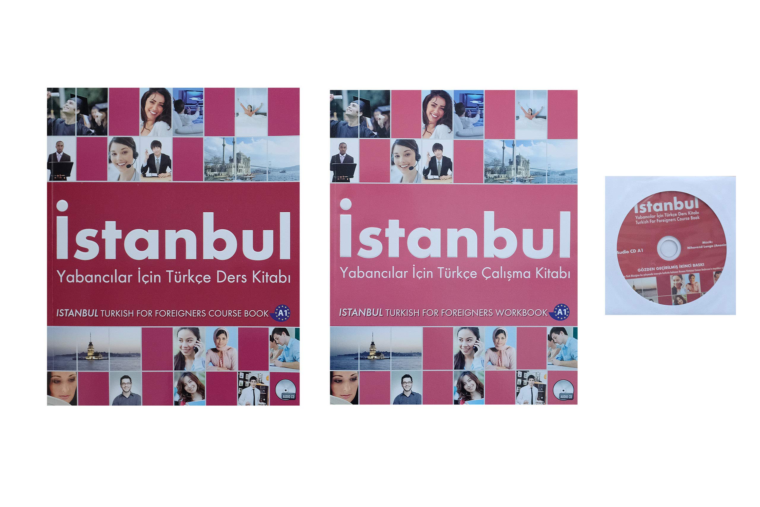 Istanbul A1 Turkish Language Course Book Set Beginner Level with Workbook