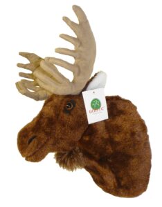 adore 13" yukon the moose plush stuffed animal walltoy wall mount