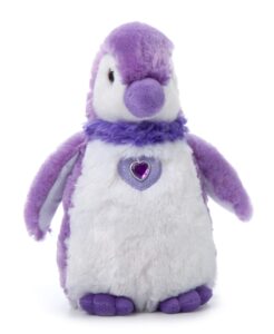 the petting zoo, posh penguin stuffed animal, gifts for girls, purple penguin plush toy 12 inches