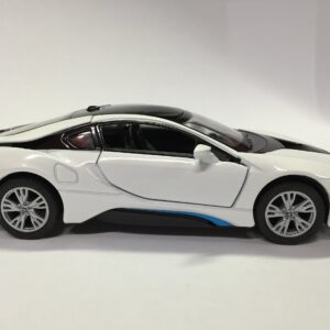 KiNSMART BMW i8 Gray 5" 1:36 Scale Die Cast Metal Model Toy Car w/Pullback Action