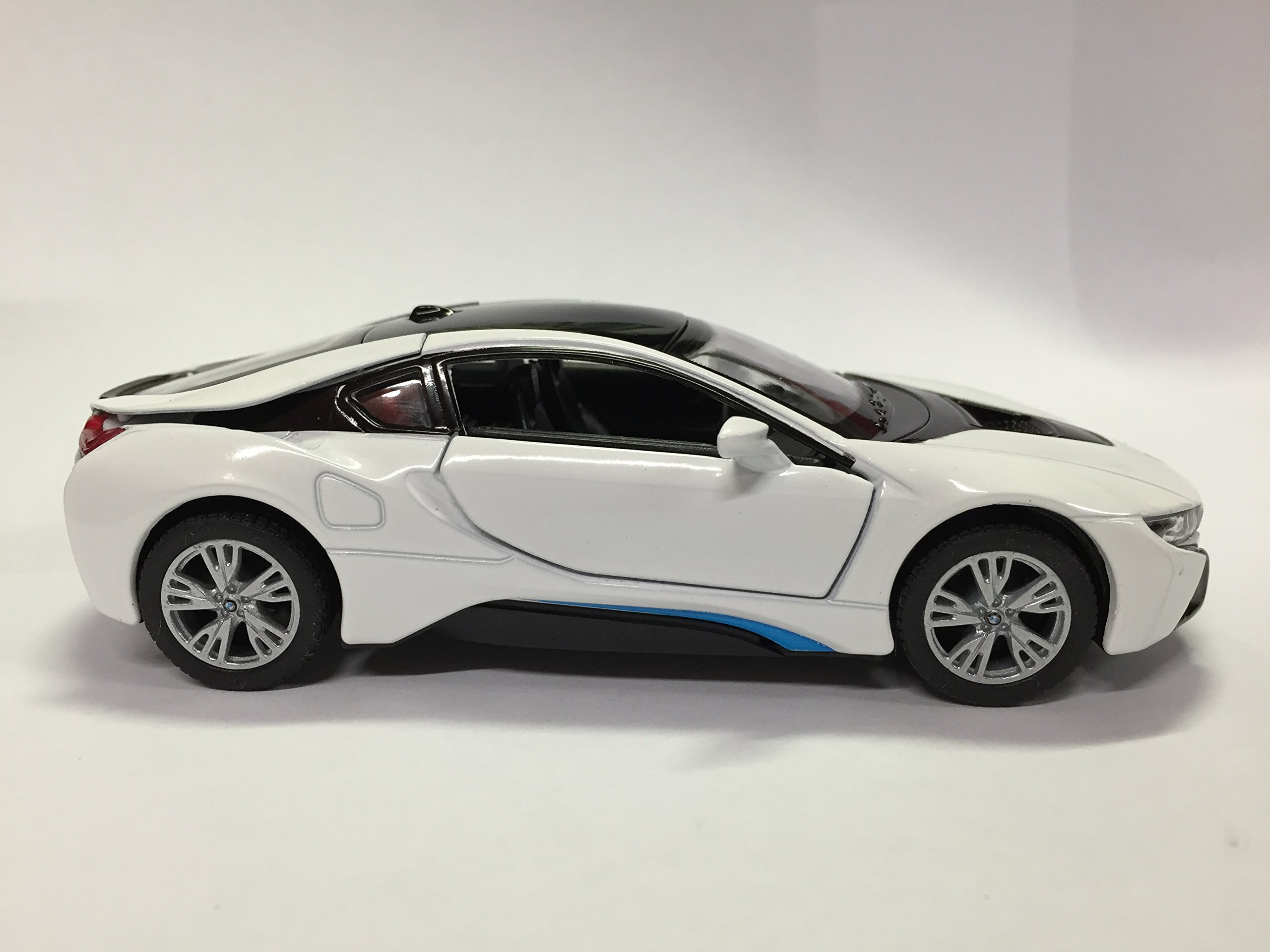 KiNSMART BMW i8 Gray 5" 1:36 Scale Die Cast Metal Model Toy Car w/Pullback Action