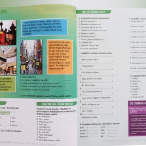 Istanbul A1 Turkish Language Course Book Set Beginner Level with Workbook