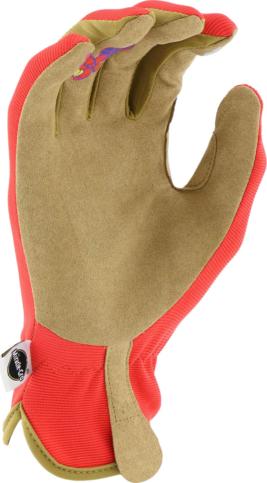 Miracle-Gro MG86201 Synthetic Leather Palm Gloves – [Orange, Medium/Large], Touchscreen Compatible