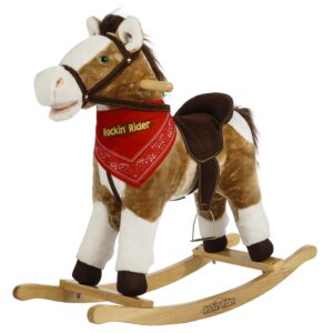 rockin' rider henley rocking horse, brown, large