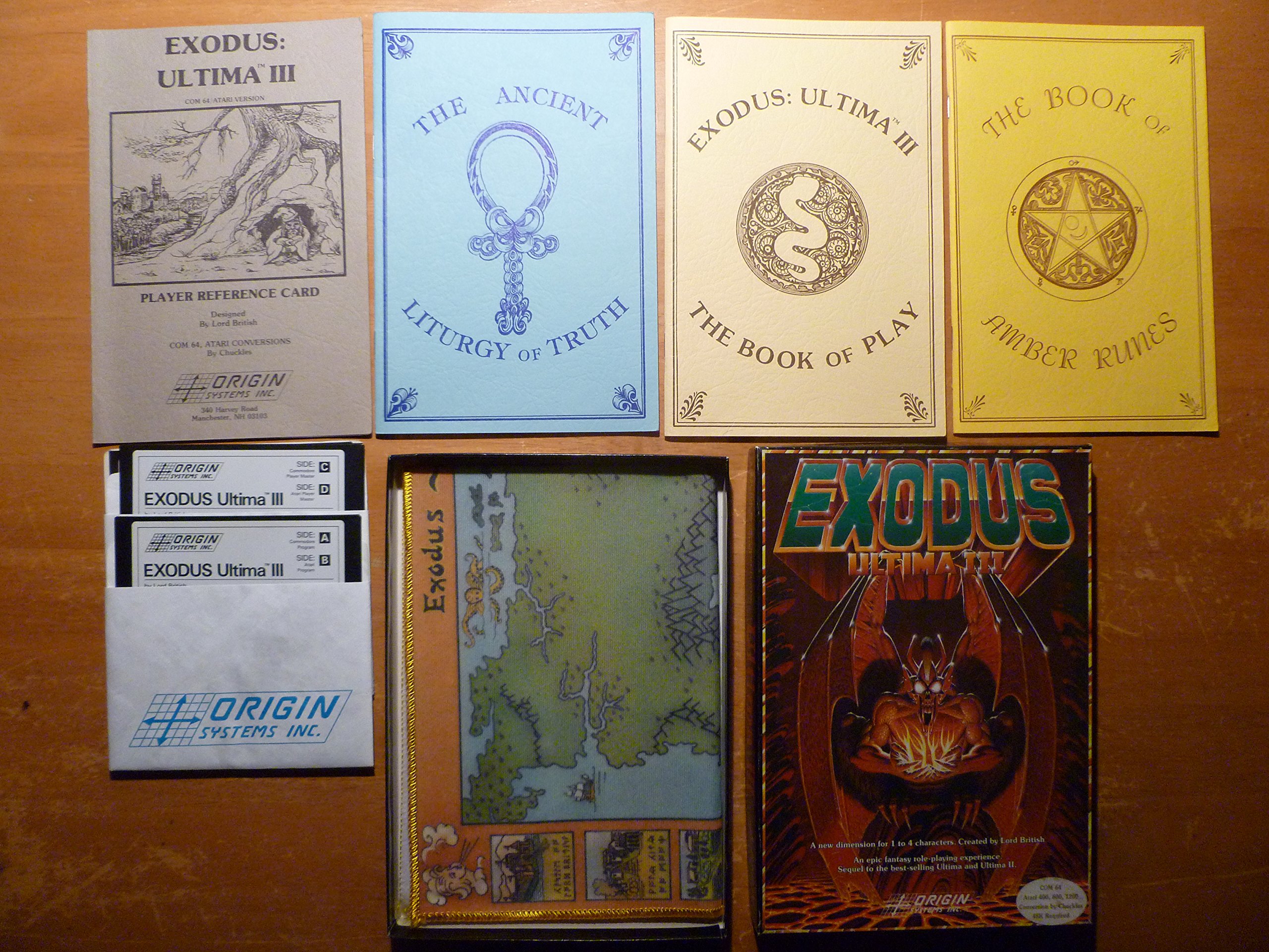 Ultima III: Exodus - Commodore 64, Atari 400, 800, 1200 (PC, 1983)