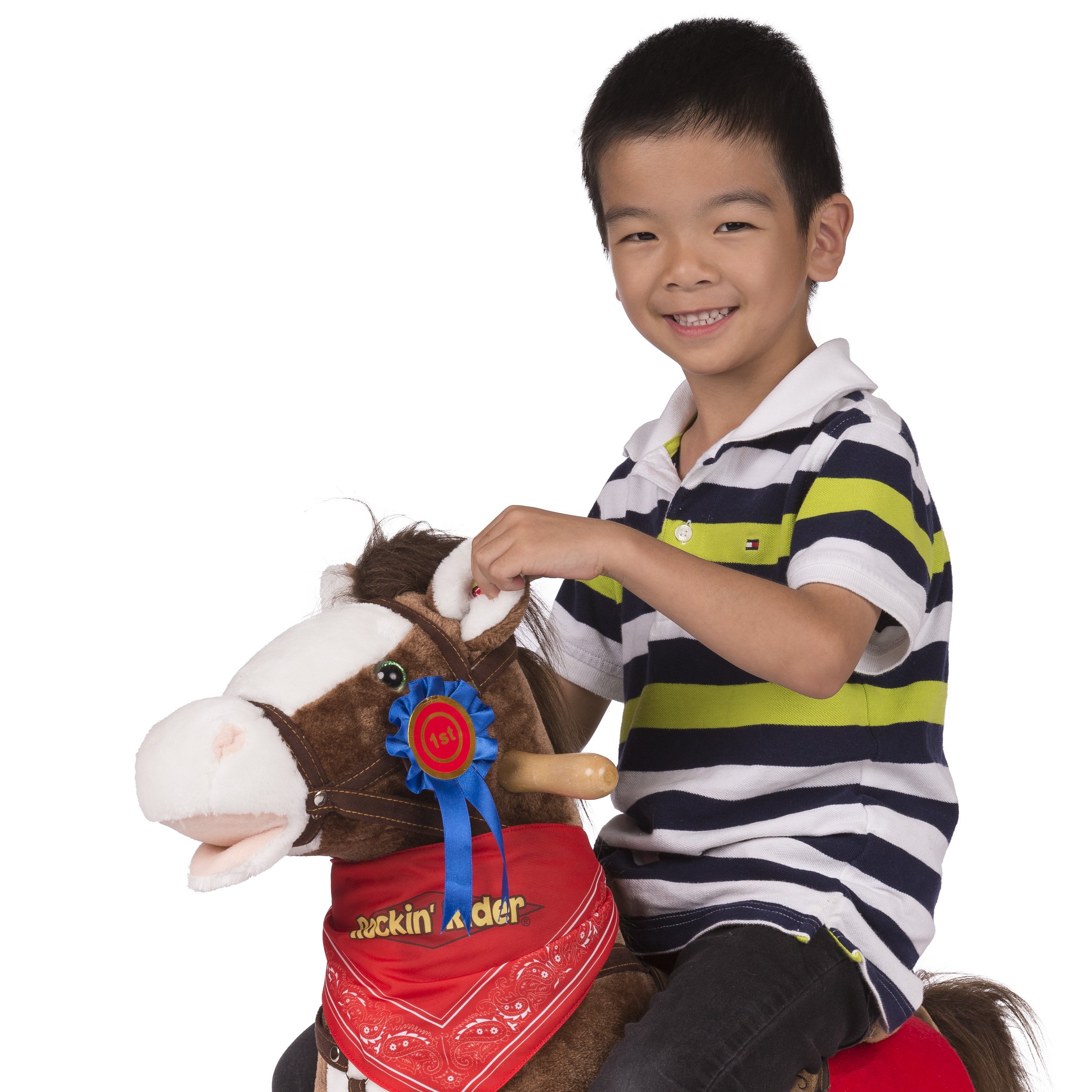 Rockin' Rider Laredo Rocking Horse Ride On Brown, Large