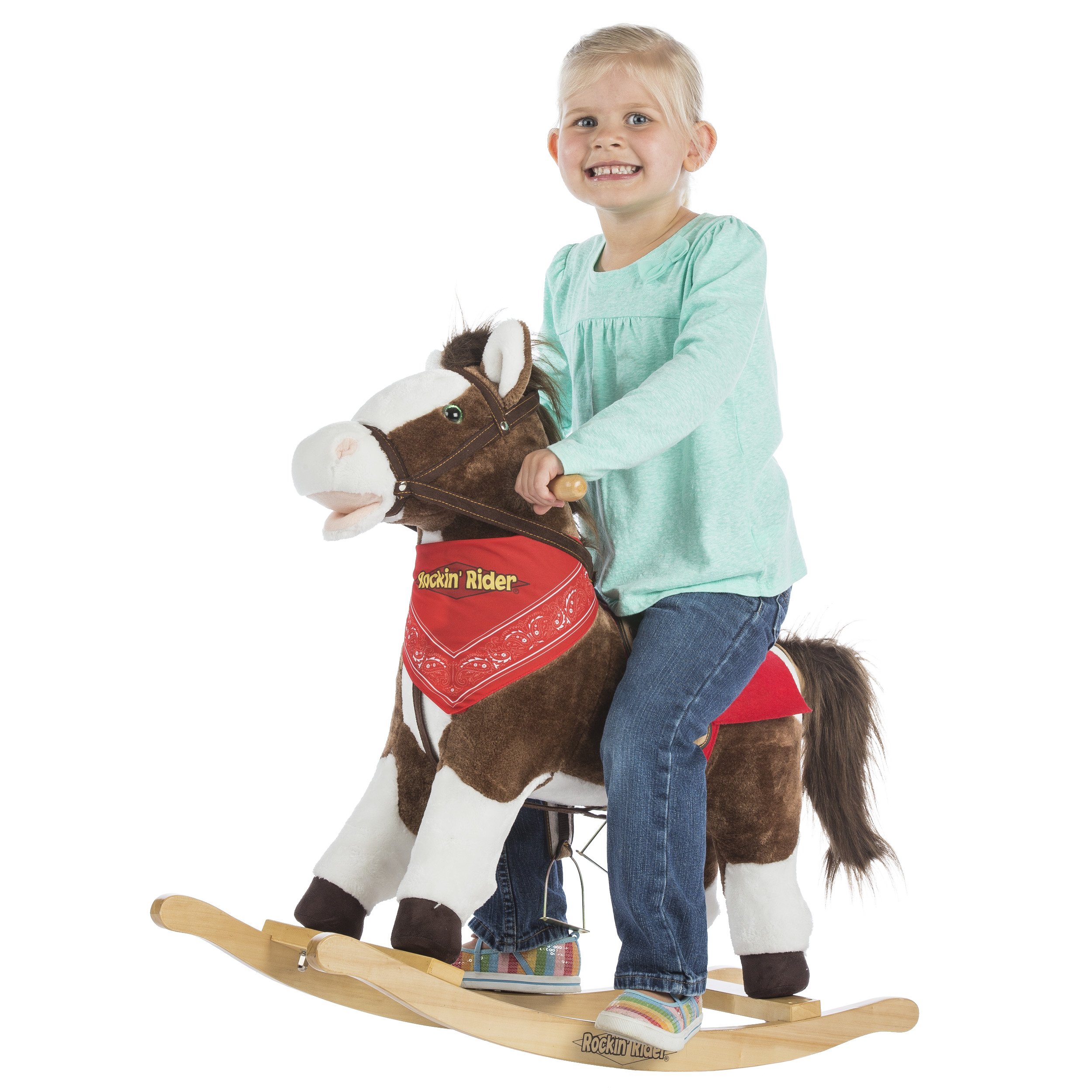 Rockin' Rider Laredo Rocking Horse Ride On Brown, Large