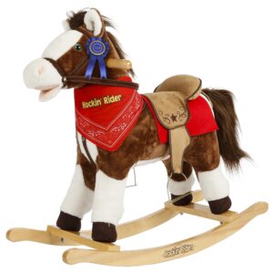 rockin' rider laredo rocking horse ride on brown, large