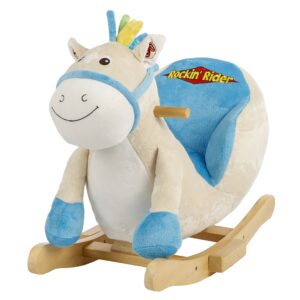 rockin' rider tickles baby rocker ride on blue, large