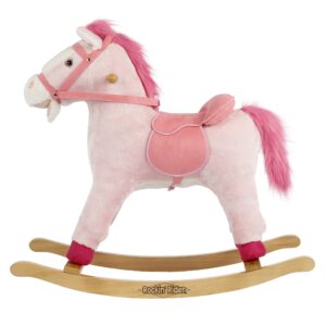 Rockin' Rider Dazzle Rocking Horse Ride On, Pink, Large