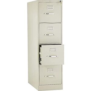 HON 314PL 310 Series Four-Drawer, Full-Suspension File, Letter, 26-1/2d, Putty