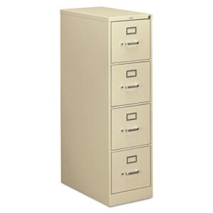 hon 314pl 310 series four-drawer, full-suspension file, letter, 26-1/2d, putty