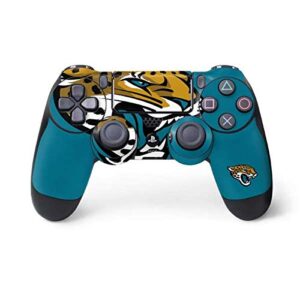 skinit decal gaming skin compatible with ps4 controller - officially licensed nfl jacksonville jaguars large logo design