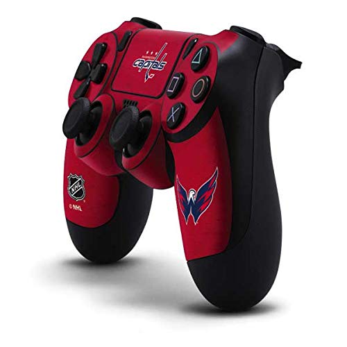 Skinit Decal Gaming Skin for PS4 Controller - Officially Licensed NHL Washington Capitals Distressed Design