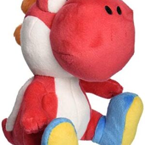 Little Buddy 1389 Super Mario All Star Collection Red Yoshi Plush, 7"