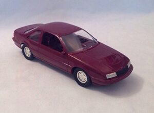 #6059 ertl/amt 1989 beretta gt,medium garnet metallic 1/25 plastic promo,fully assembled