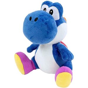 Little Buddy 1388 Super Mario Bros All Star Collection Dark Blue Yoshi Stuffed Plush, 7"