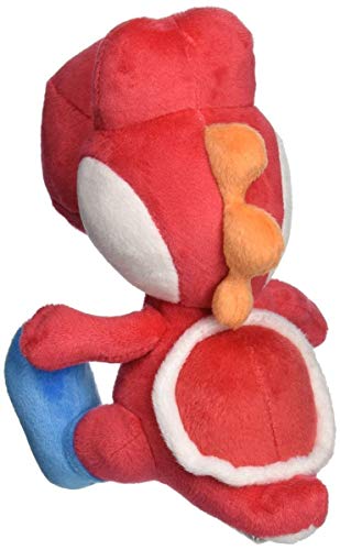 Little Buddy 1389 Super Mario All Star Collection Red Yoshi Plush, 7"