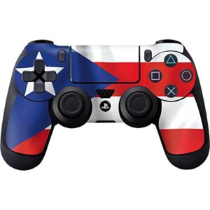 skinit decal gaming skin compatible with ps4 controller - puerto rico flag design