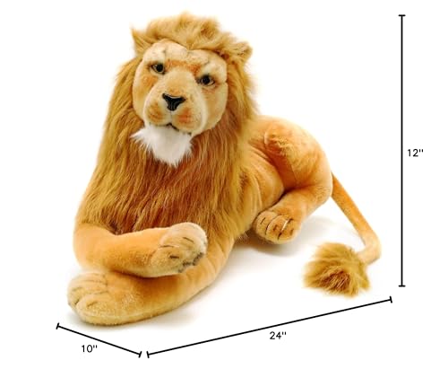 TigerHart Lasodo The Lion - 39 Inch (Tail Measurement Not Included) Big Stuffed Animal Plush Cat