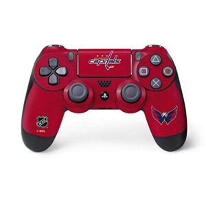 skinit decal gaming skin for ps4 controller - officially licensed nhl washington capitals distressed design