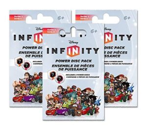 disney infinity power disc packs - 3 pack bundle (one each of series 1, 2 & 3)