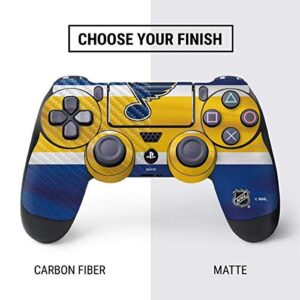 Skinit Decal Gaming Skin Compatible with PS4 Controller - Officially Licensed NHL St. Louis Blues Jersey Design