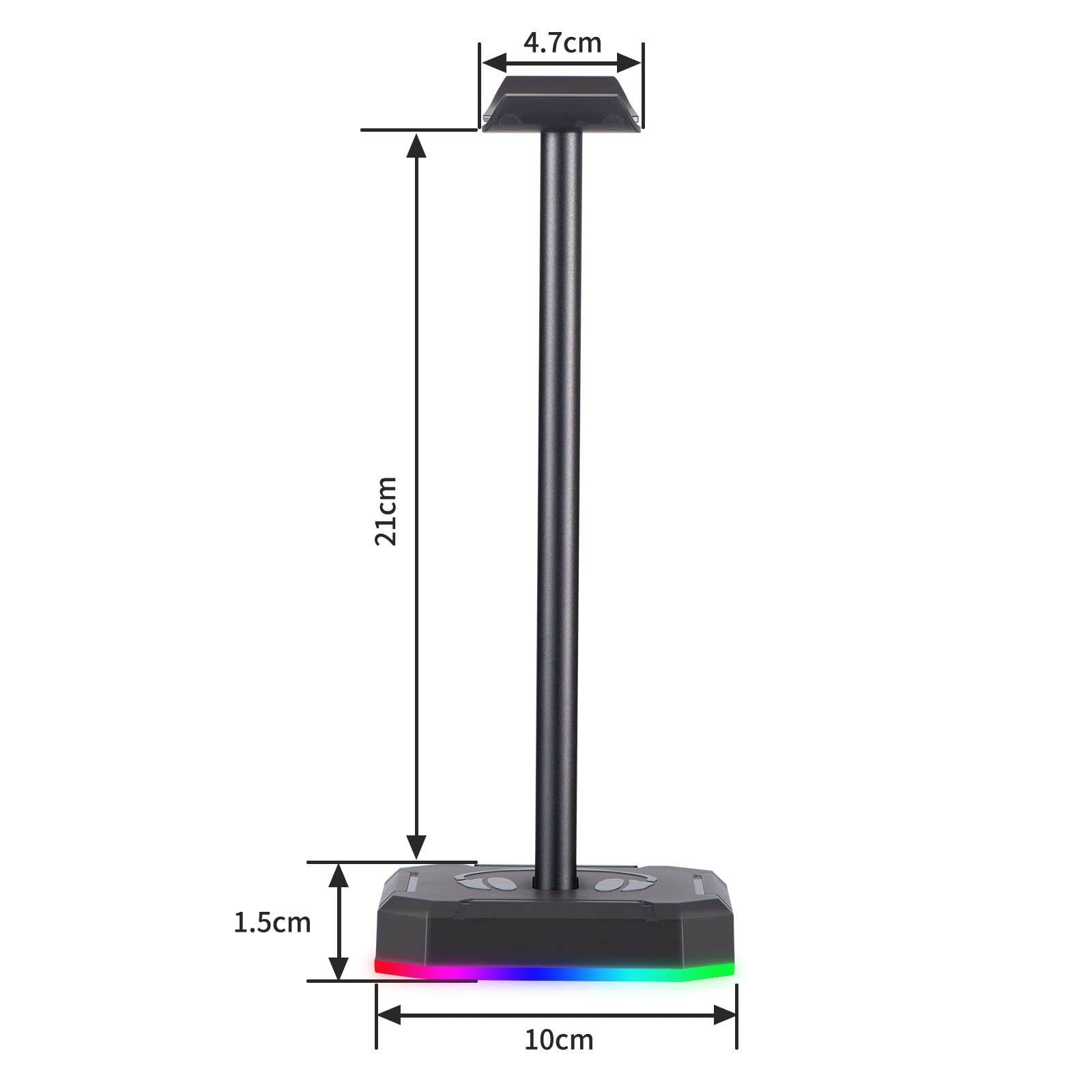 Headphone Stand with RGB Lights,Desktop Gaming Headset Holder for Most Headphone Controller