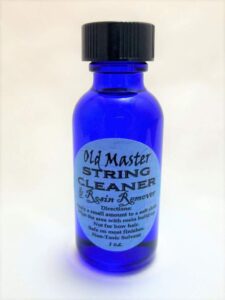 old master string cleaner and rosin remover (blue)