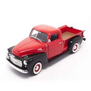 road signature 92648 scale 1:18 1950 gmc pick up, red/black