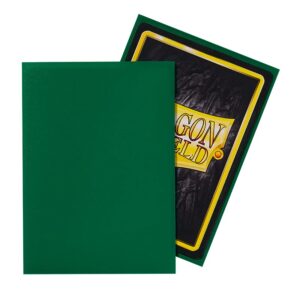 Dragon Shield Matte Green 100 Protective Sleeves