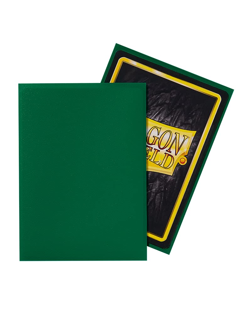 Dragon Shield Matte Green 100 Protective Sleeves