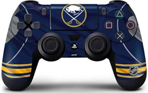 skinit decal gaming skin compatible with ps4 controller - officially licensed nhl buffalo sabres home jersey design