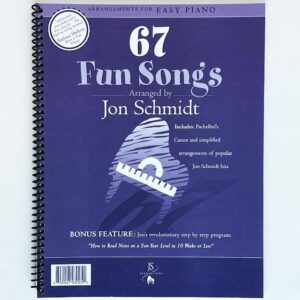 jon schmidt 67 fun songs - great song book for beginner and intermediate pianist - piano sheet music book - the piano guys