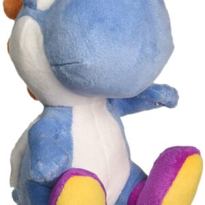 Little Buddy 1388 Super Mario Bros All Star Collection Dark Blue Yoshi Stuffed Plush, 7"