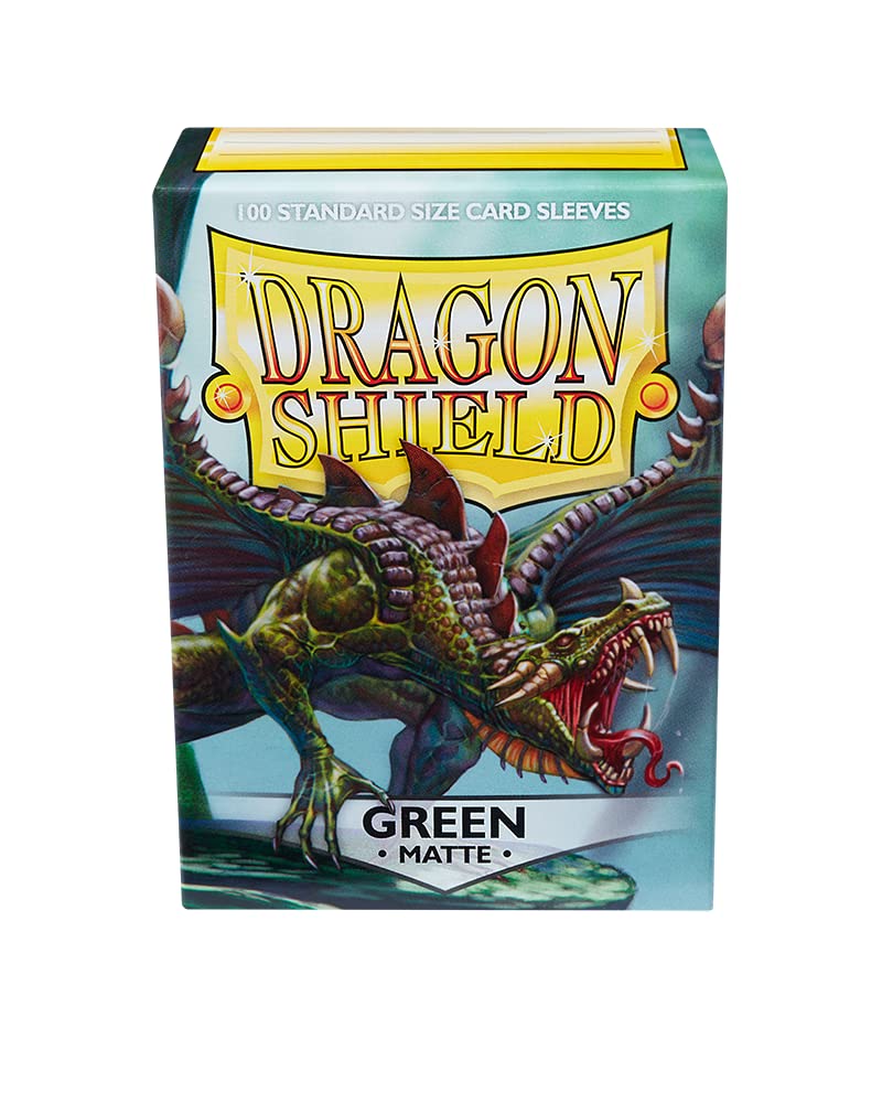 Dragon Shield Matte Green 100 Protective Sleeves