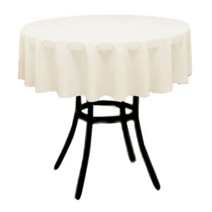 new creations fabric & foam inc, tablecloth for 24" round coffee table, 36" round tablecloth with 6" drop, ivory