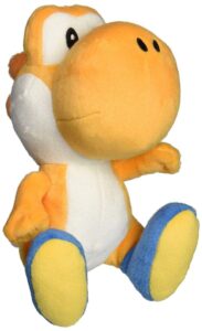 little buddy 1390 super mario all star collection 7" orange yoshi plush