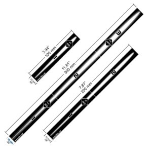 LITKO Space Fighter Multi-Range Fire Gauge Set | Compatible with Star Wars: X-Wing | Set of 3 (Multi-Color)